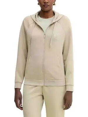 ARMANI EXCHANGE Armani Exchange Zip-Up Hoodie With Rhinestone Logo