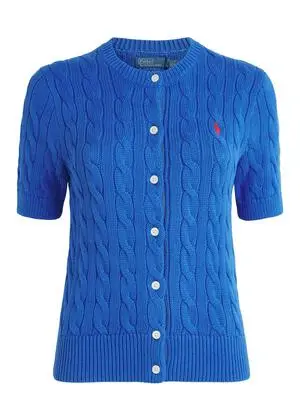 Polo Ralph Lauren Cotton Cable-knit Cardigan - Blue