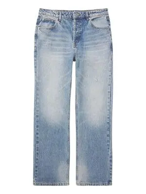COLE BUXTON Distressed Straight Jeans - Blue