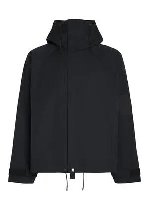 COLE BUXTON Cotton Ripstop Short Parka - Black