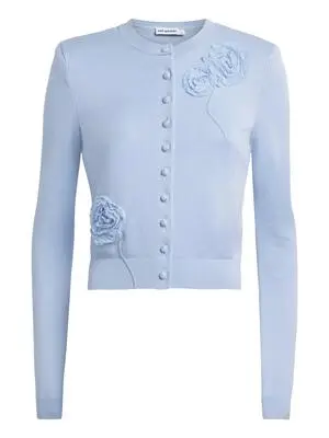 SELF-PORTRAIT Self-Portrait Lace Floral Embroidered Cardigan