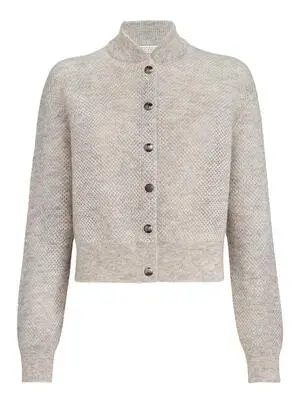 Brunello Cucinelli Double-knit Cardigan - Grey