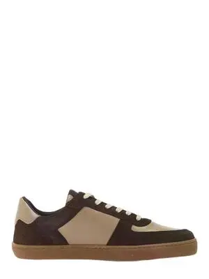 GROUNDIES Hamptons Panelled Leather Sneakers - Brown