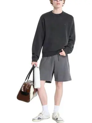 Carhartt Work In Progress Balloon Fit Garment-dyed Shorts - Grey