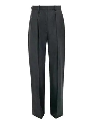 VICTORIA BECKHAM Victoria Beckham Pleated Straight-Leg Trousers