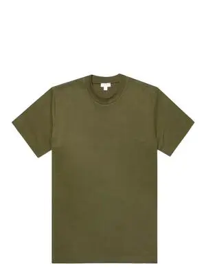 Sunspel Crew-neck Short-sleeve T-shirt - Green