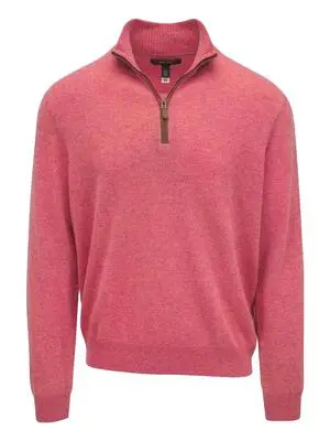 Rlx Ralph Lauren Knitted Quarter-zip Sweater - Pink