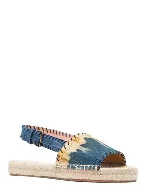 Alberta Ferretti Open-toe Denim Espadrilles - Blue