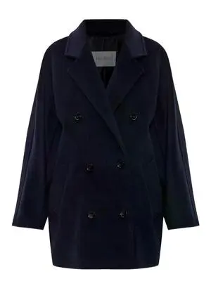 Max Mara Double-breasted Coat - Blue