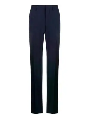 Moschino Tailored Virgin Wool Trousers - Blue