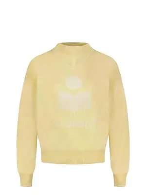 Isabel Marant Étoile Moby Logo-print Sweatshirt - Yellow