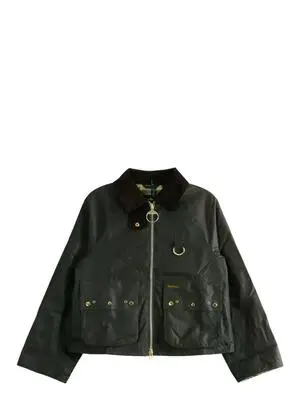 Barbour Tartan-print Corduroy-collar Jacket - Green