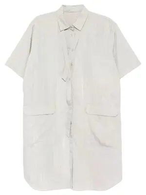 JNBY Crinkled Pinstripe Shirt Dress - Grey