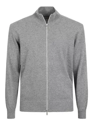 Brunello Cucinelli Zip-up Cardigan - Grey