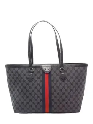 Balenciaga X Gucci The Hacker Project Bb Monogram Tote Bag - Grey