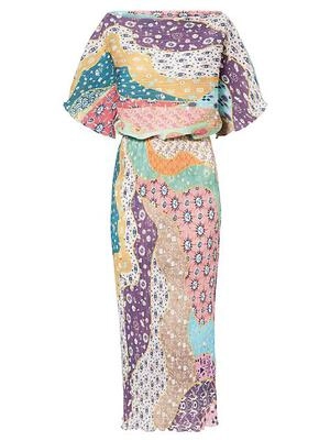 NEVER FULLY DRESSED Morocco Tilly Pleated Midi Dress - Multi