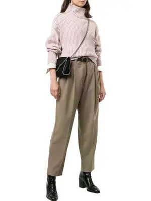 Brunello Cucinelli Tailored Wool Trousers - Brown