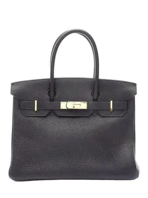 Hermès 2003 30 Birkin Tote Bag - Black