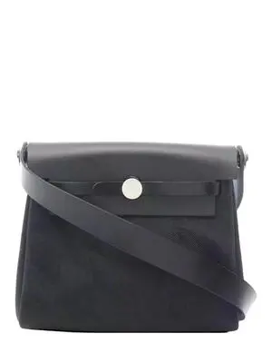 Hermès Mini Herbag Zip Shoulder Bag - Black