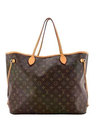 LOUIS VUITTON Neverfull Monogram Canvas Gm Tote Bag - Brown