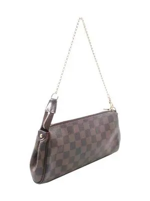 LOUIS VUITTON Damier Ebene Eva Satchel - Brown