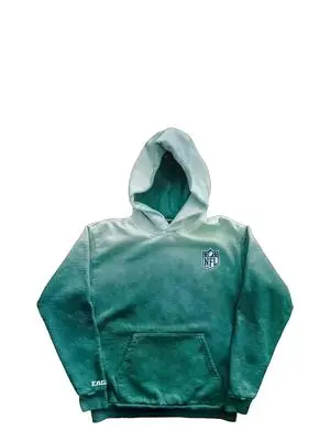 WARREN LOTAS Ombre Effect Graphic Print Hoodie - Green