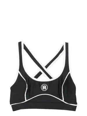 Amiri Ma Piped Sports Bra - Black