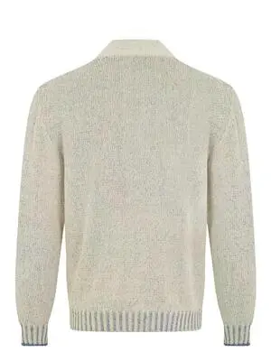 Fedeli Knitted Long-sleeve Cardigan - Neutrals