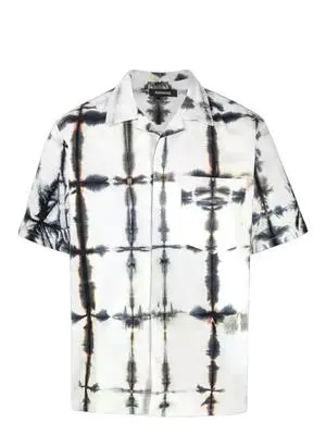 NAHMIAS Tie-dye Short-sleeve Shirt - White