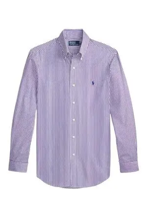 Polo Ralph Lauren Striped Cotton Shirt Purple