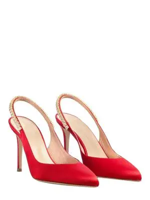 TEMPERLEY LONDON Raven Slingback Pumps - Red