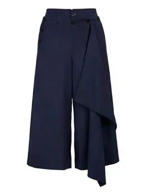 Monse Sailor Trousers With Asymmetric Cascade - Blue