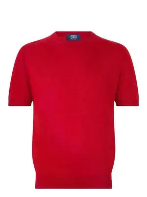 Fedeli Crew-neck T-shirt - Red