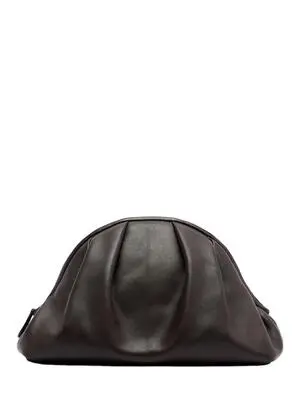 THE ROW Small Charlotte Clutch - Brown