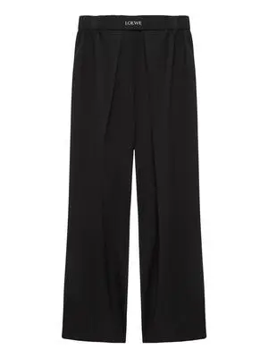 Loewe Wool-blend Tailored Trousers - Black
