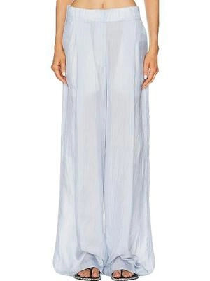 Dries Van Noten Pila Wide Leg Trousers - Light Blue