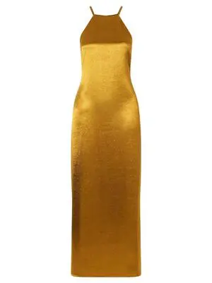 Giuliva Heritage Martha' Satin Maxi Dress - Gold