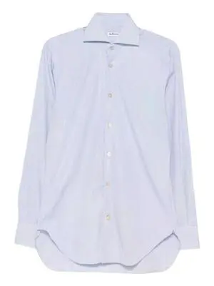 Kiton Striped Cotton Shirt - Blue