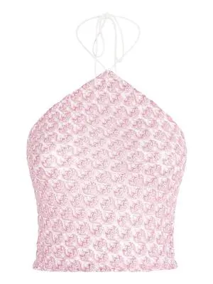 Missoni Missoni Metallic Halterneck Top Pink