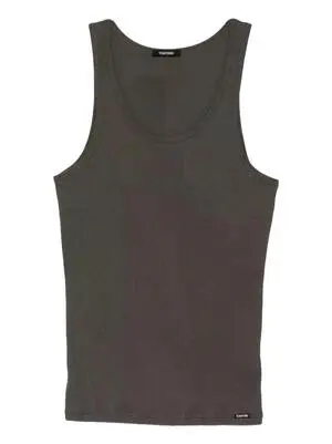 TOM FORD Ribbed Tank Top - Grey