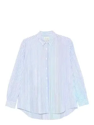 MC2 SAINT BARTH Striped Snoopy Print Shirt - Blue