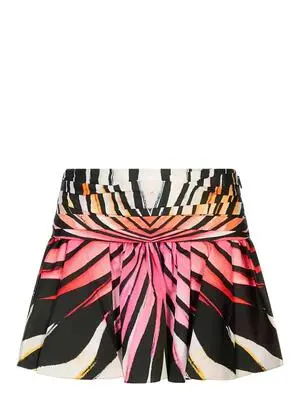 Roberto Cavalli Pleated Mini Skirt - Black