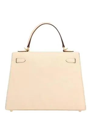 Hermès Kelly Handbag In White Epsom Leather - Neutrals