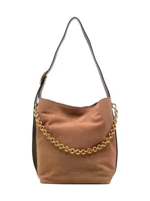 Michael Kors Large Nolita Suede Shoulder Bag - Brown