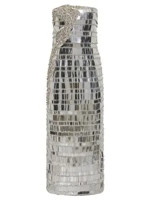 Rachel Gilbert Ariel Metallic Gown - Silver