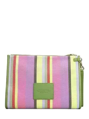 Marc Jacobs The Pouch Striped Clutch Bag - Red