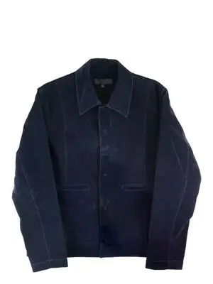 OMAR AFRIDI Omar Afridi Francis Flocked Denim Jacket