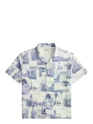 Ralph Lauren Graphic-print Short-sleeve Shirt - Blue