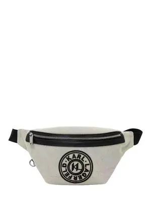 Karl Lagerfeld Logo Patch Belt Bag - Neutrals