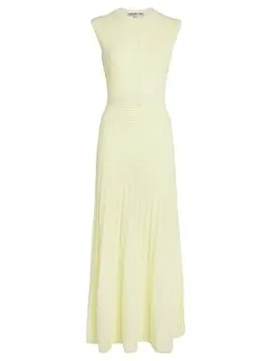 EDELINE LEE Knitted Sleeveless Maxi Dress - Yellow